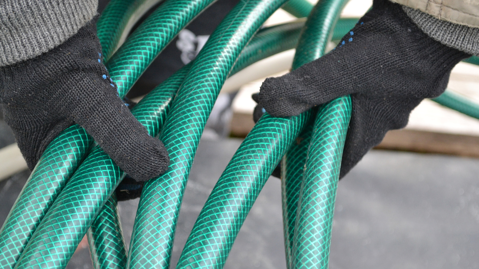 If You Have A Broken Or Old Hose, You Can Make A Stunning New Plant Trellis