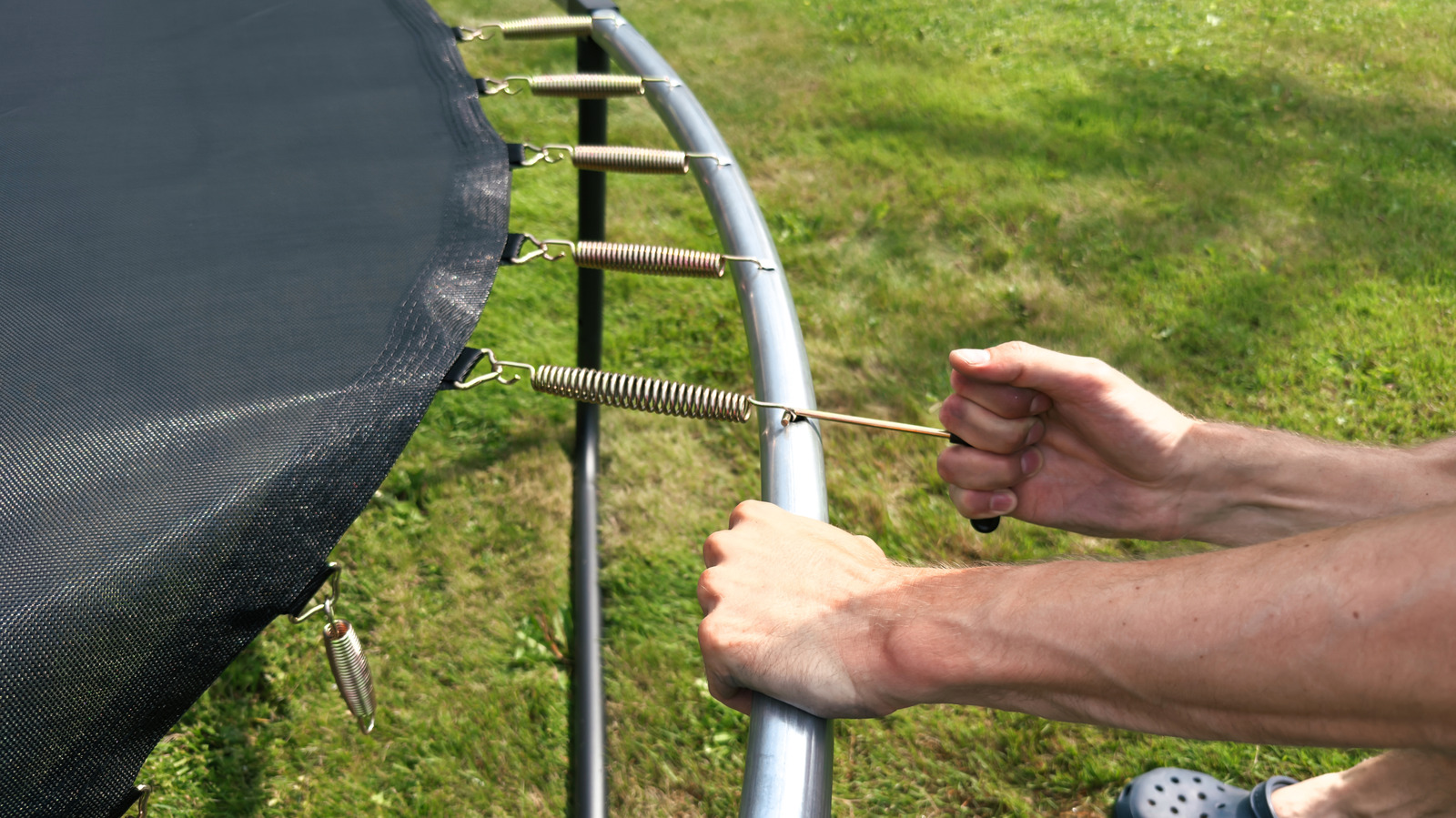 Repurpose Old Trampoline Springs For A Long-Lasting And Sturdy Wire Trellis